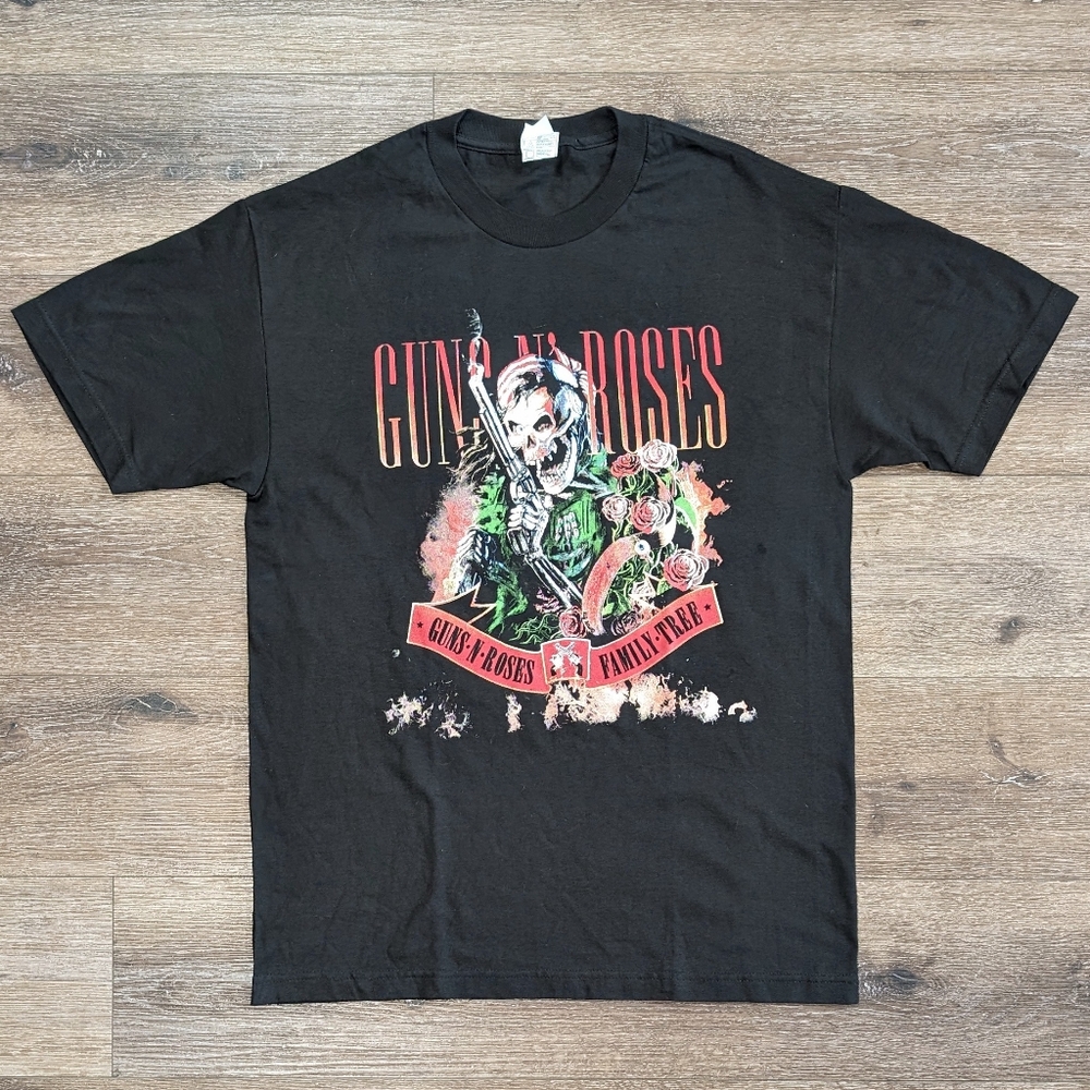 Guns N' Roses Family Tree Album Band T-Shirt - Size L - Gem